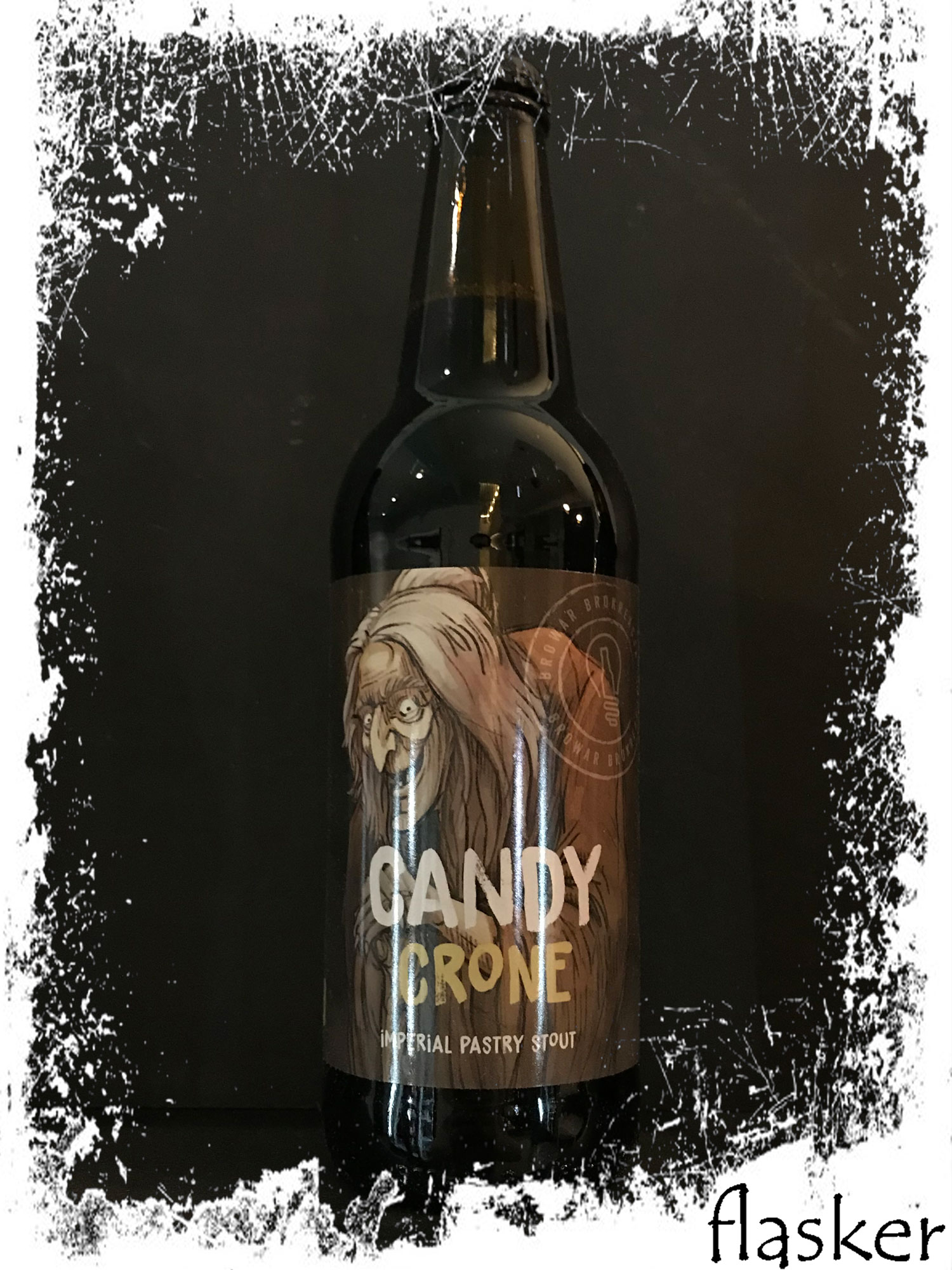 Brokreacja – CANDY CRONE, Imperial Pastry Stout 10,5% 0,5l – flasker