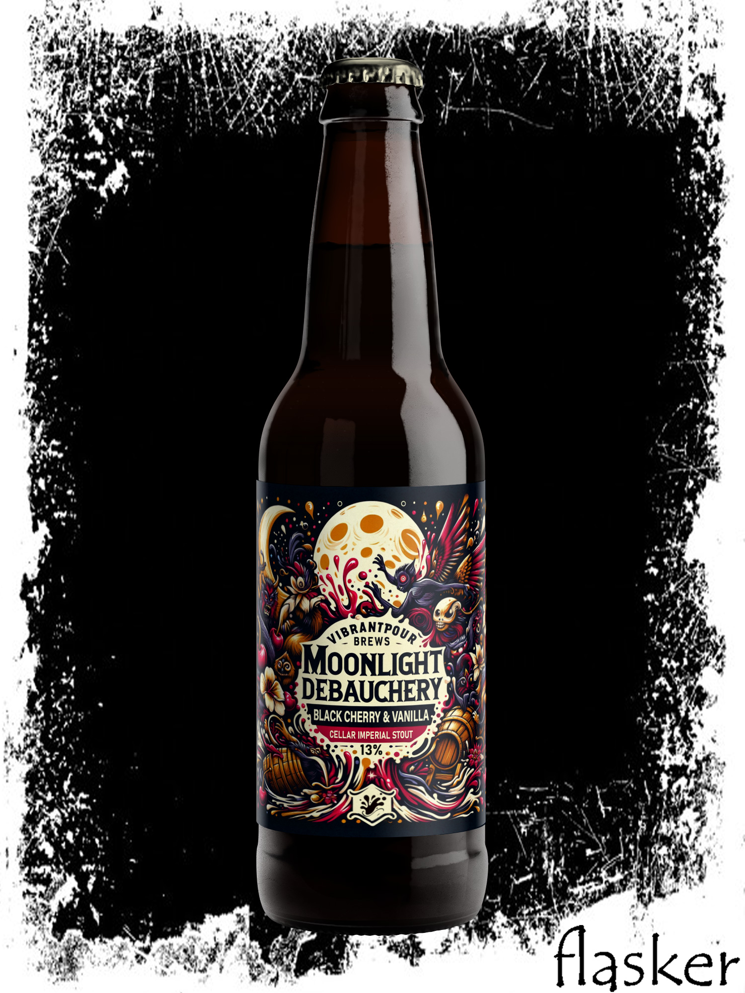 VibrantPour Moonlight Debauchery – Pastry IS 13% – flasker