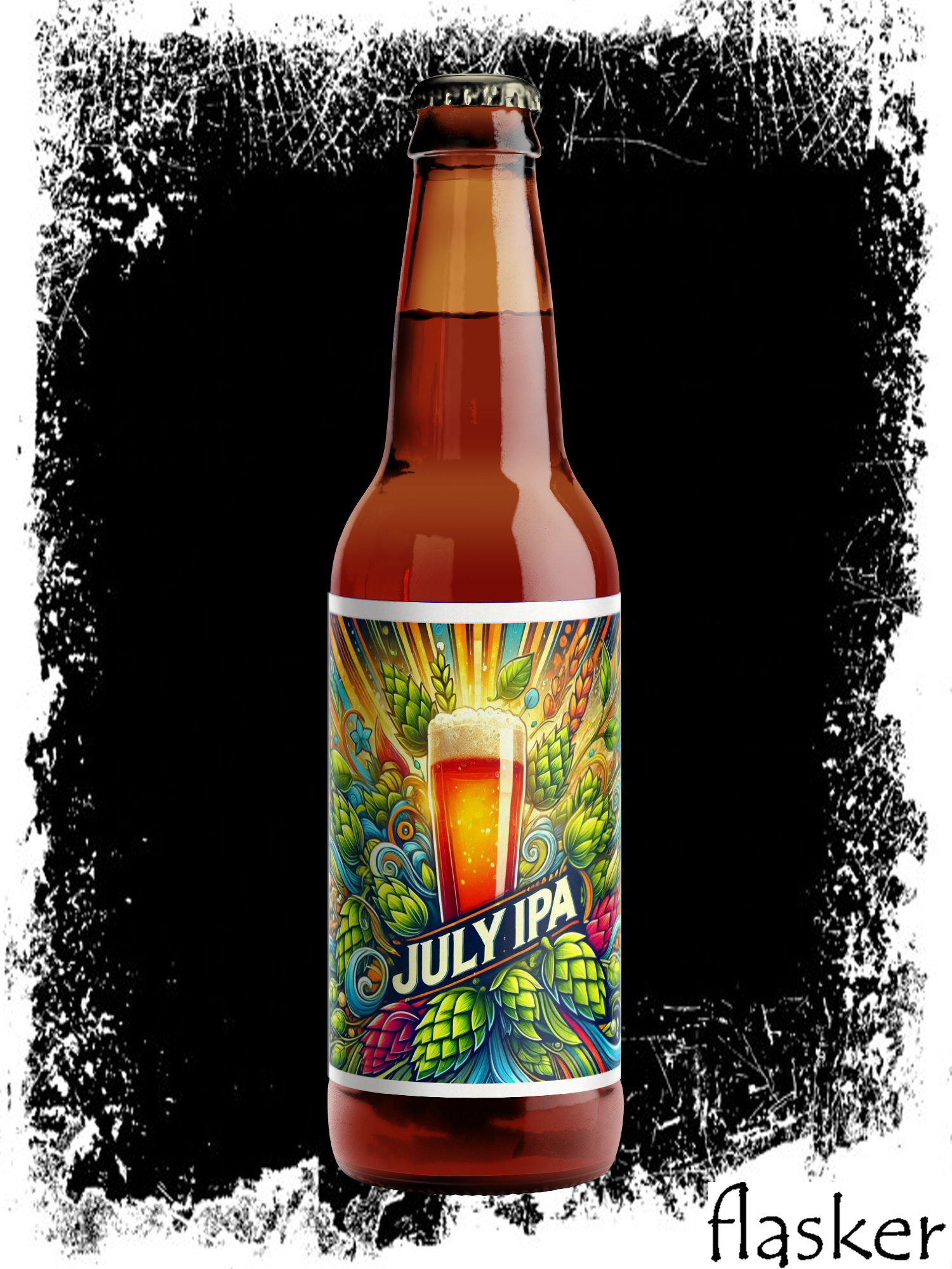 July IPA 5.7% 330ml – flasker