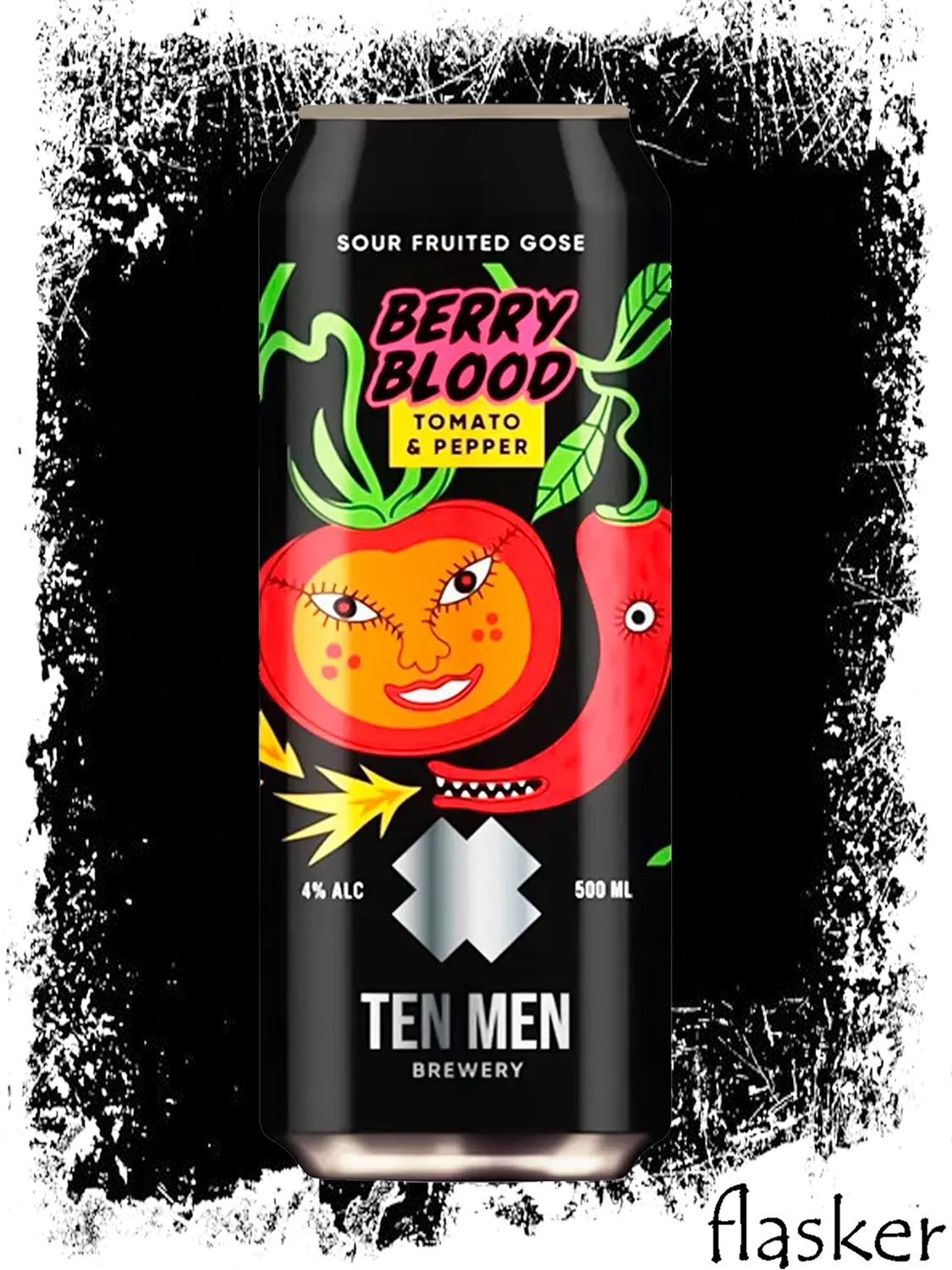 Ten Men Berry Blood: Tomato & Pepper 4% 0.5л – flasker